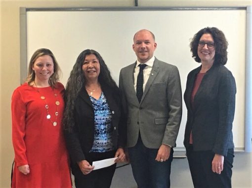 Heather Exner-Pirot, SFNEDN Board Member; Melvina Aubichon; Alex Fallon ...