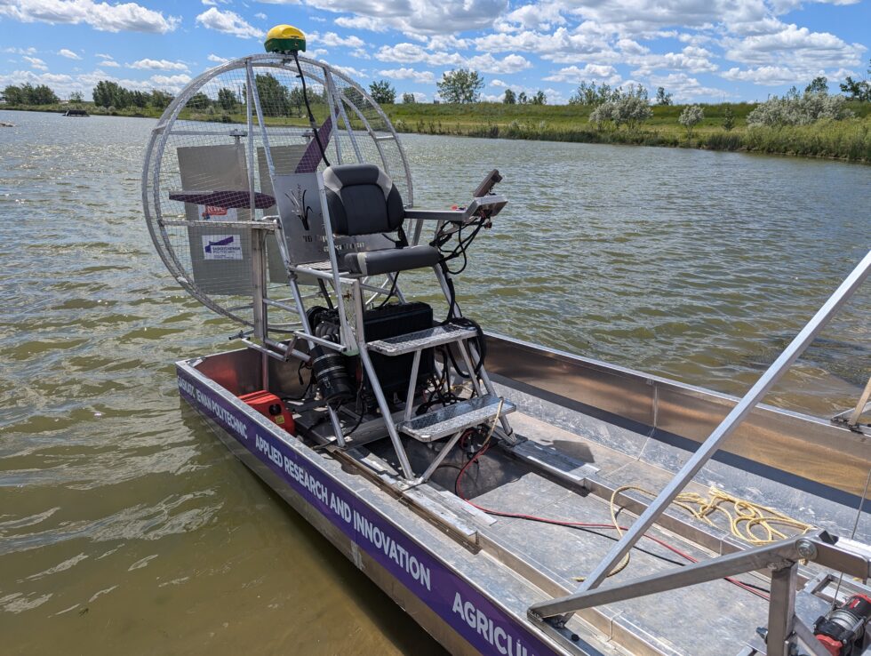Sask Polytech shows off new wild rice harvester prototype - MBC Radio