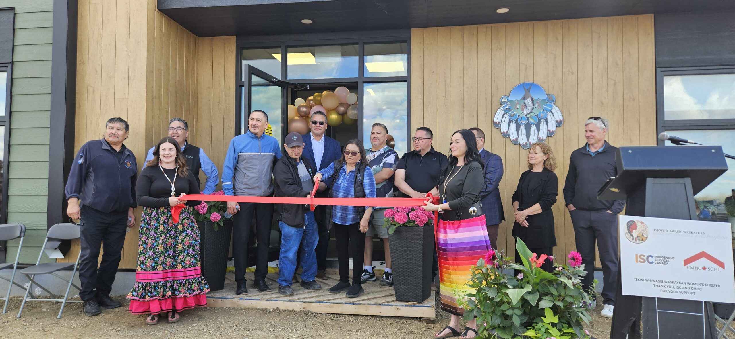 Ribbon Cutting PAGC Executive Grand Chief Brian Hardlotte, Vice Chief ...